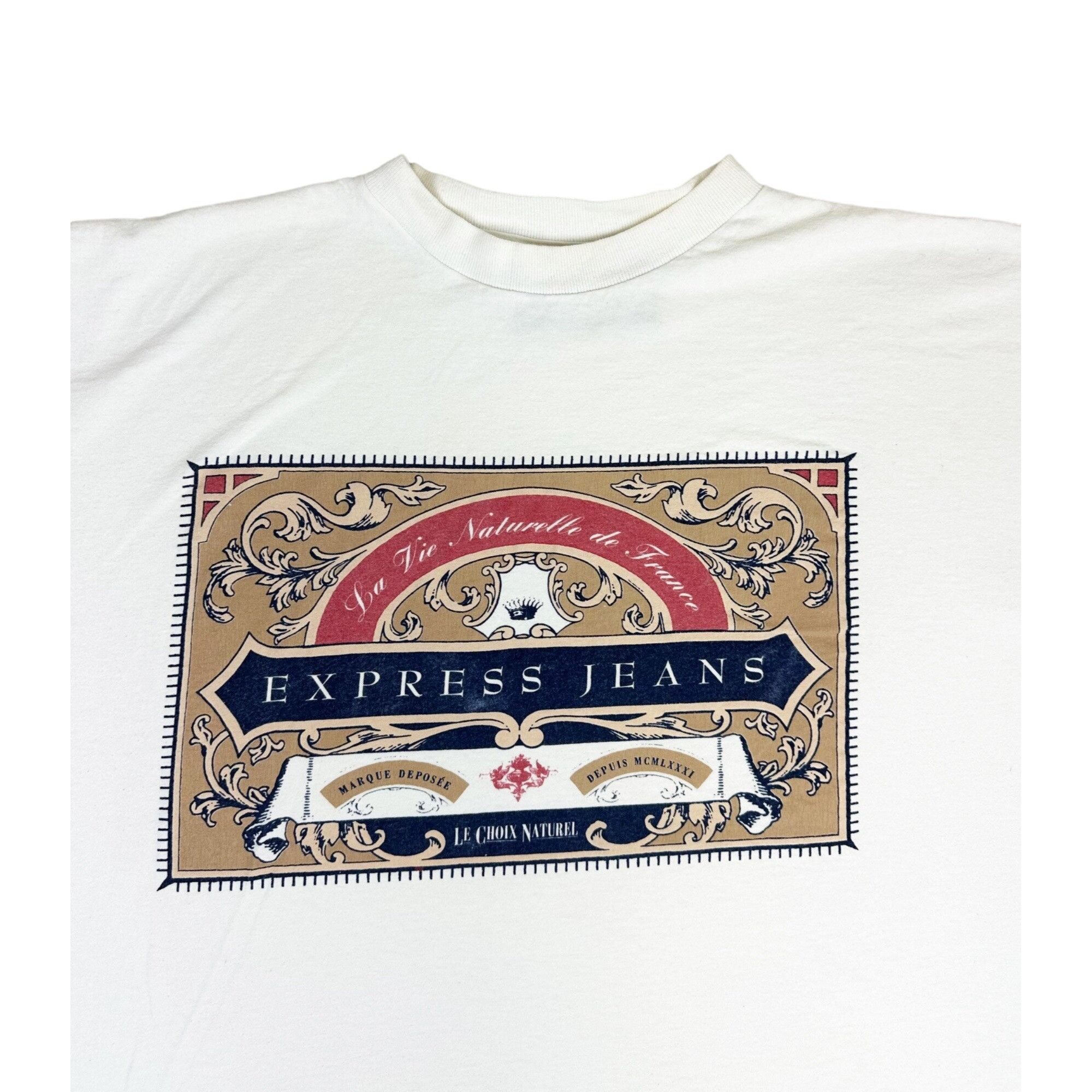 Express × Vintage Vintage Express Jeans T-Shirt One Size Spirit of ...