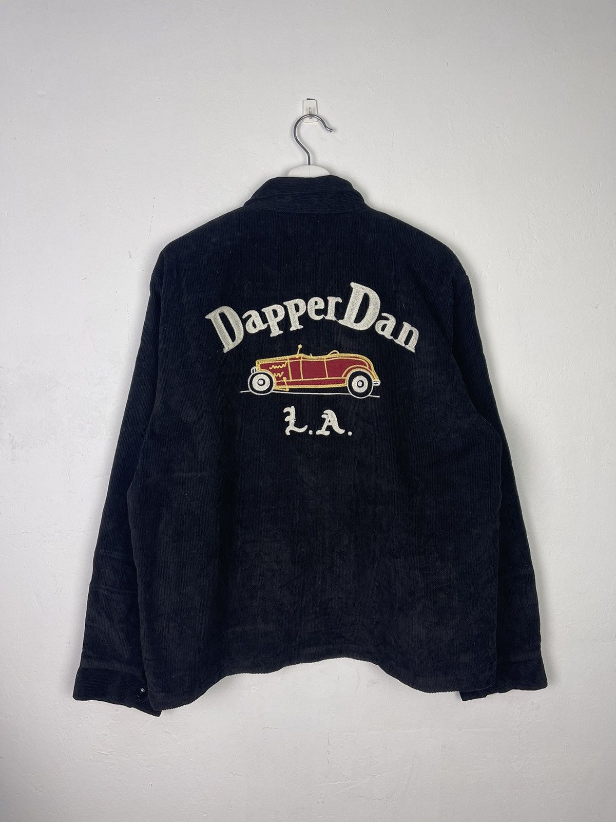 Japanese Brand × Streetwear Corduroy Black Backers Dapper Dan LA back ...