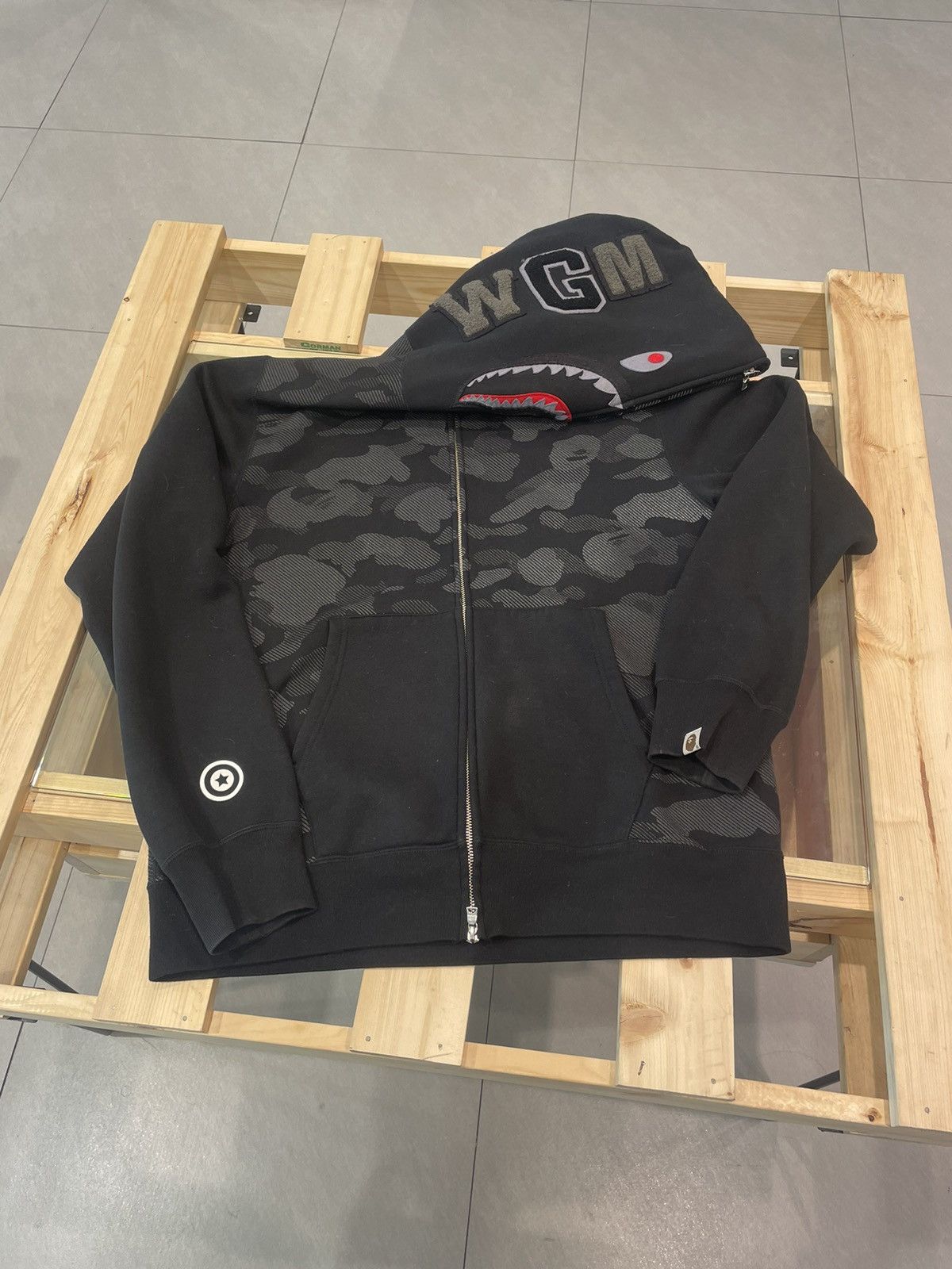 Bape Bape - Reflective Camo Shark Full Zip XL | Grailed