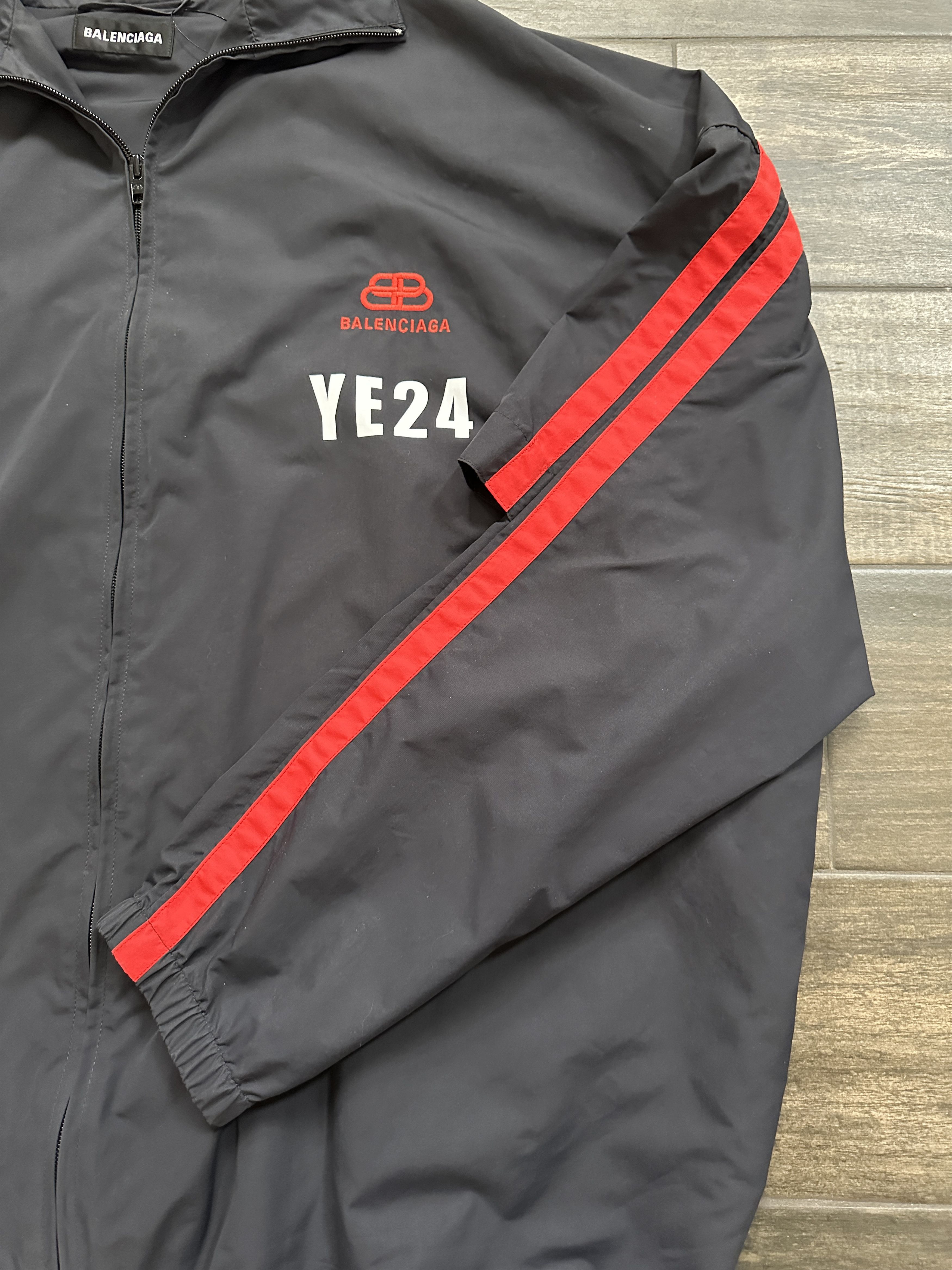 Balenciaga × Kanye West Oversized Double Sleeve YE24 Nylon Track Jacket ...