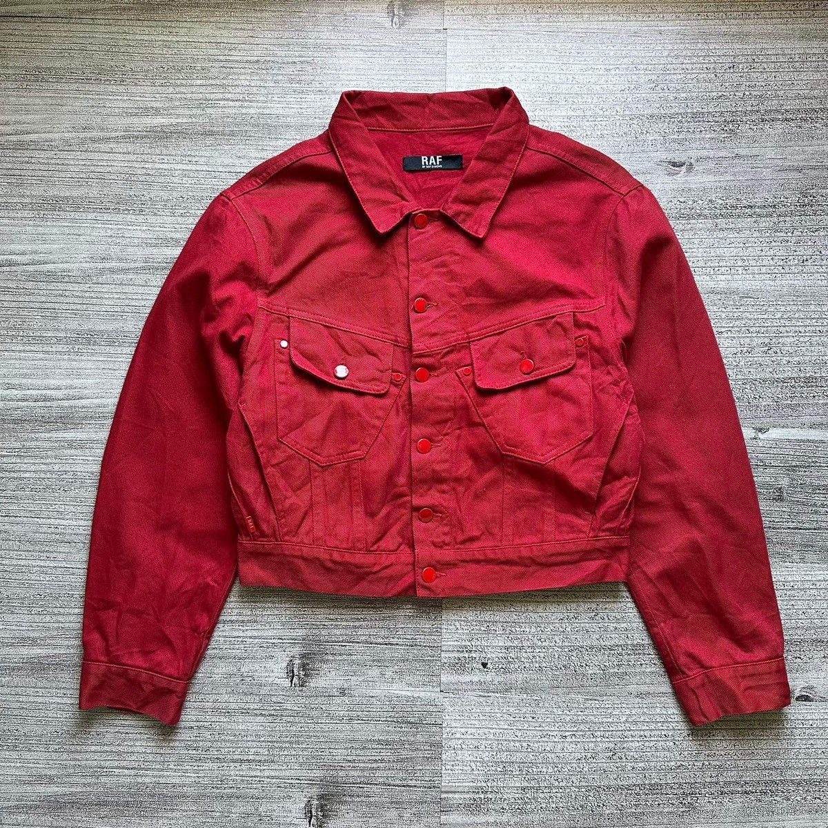 Raf by Raf Simons Raf simons cropped denim jacket | Grailed