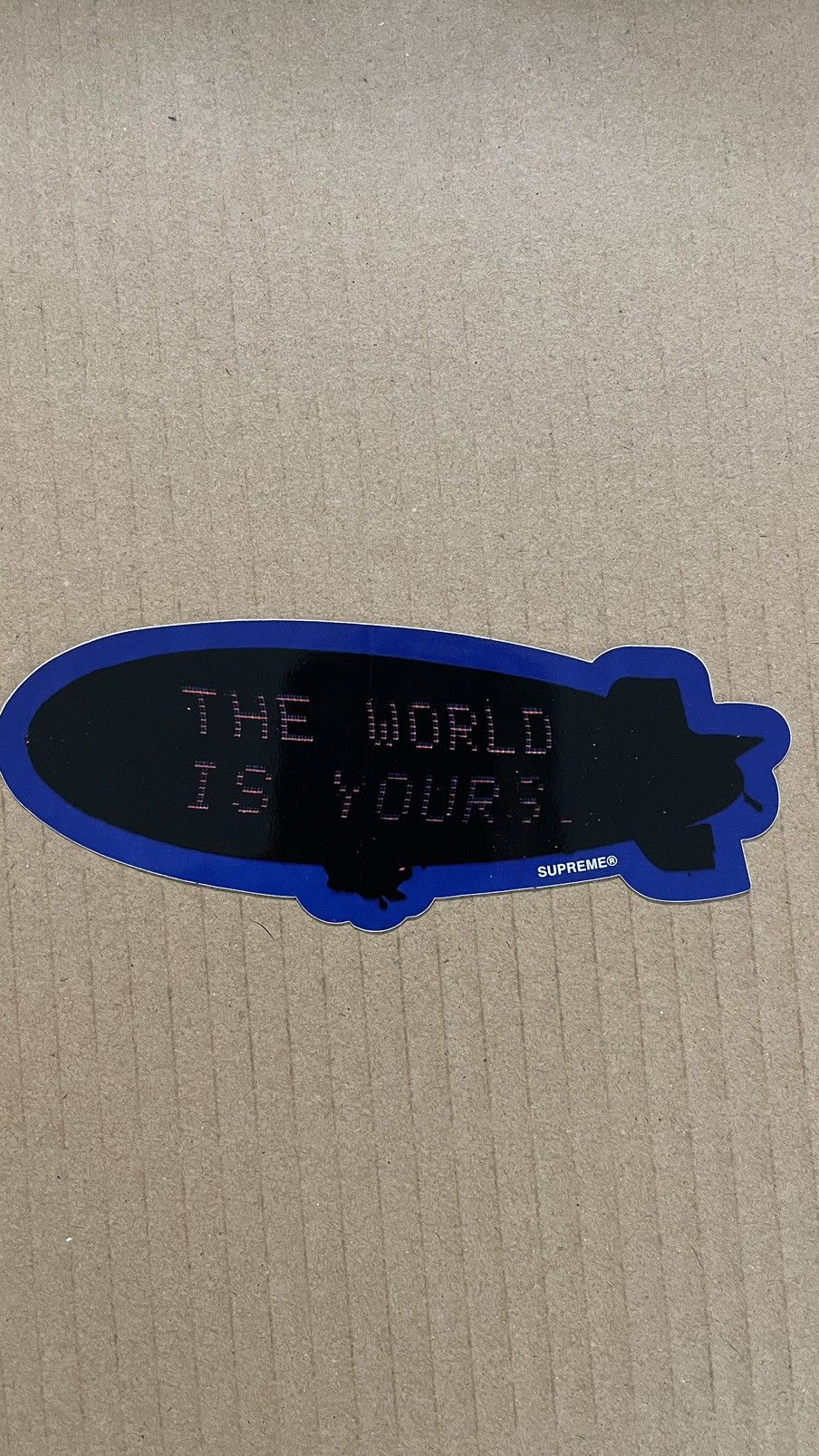 Stickers × Supreme Supreme Scarface blimp sticker | Grailed