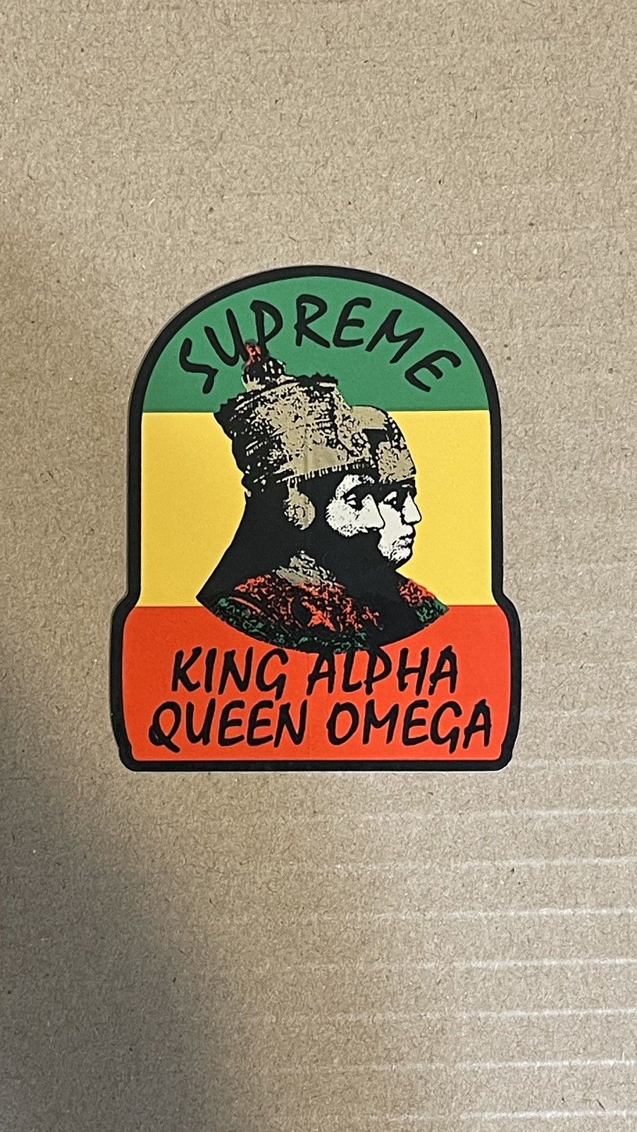 Supreme Supreme king alpha sticker | Grailed