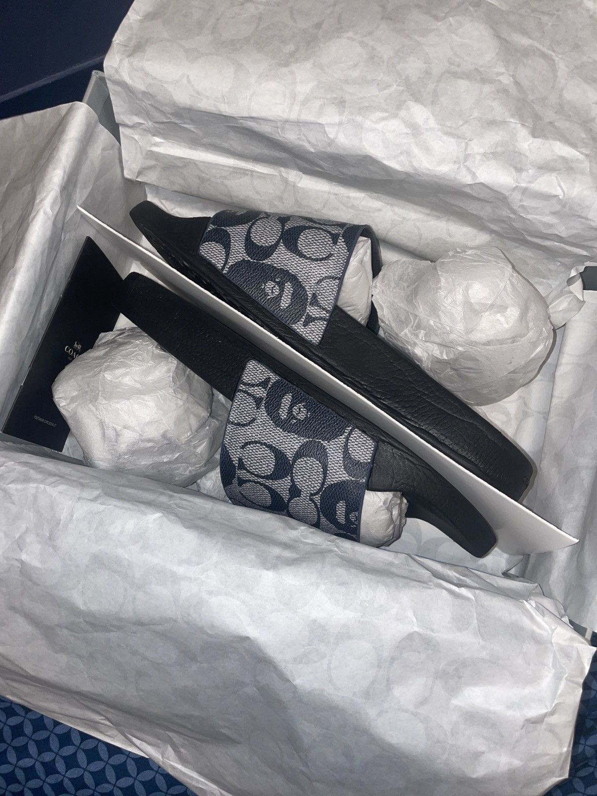 Bape Bape x Coach Slides Sz 10 | Grailed