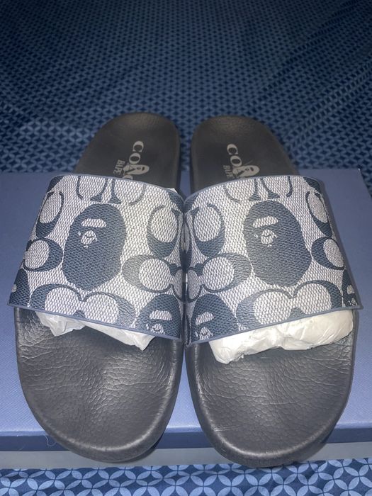 Bape Bape x Coach Slides Sz 10 | Grailed