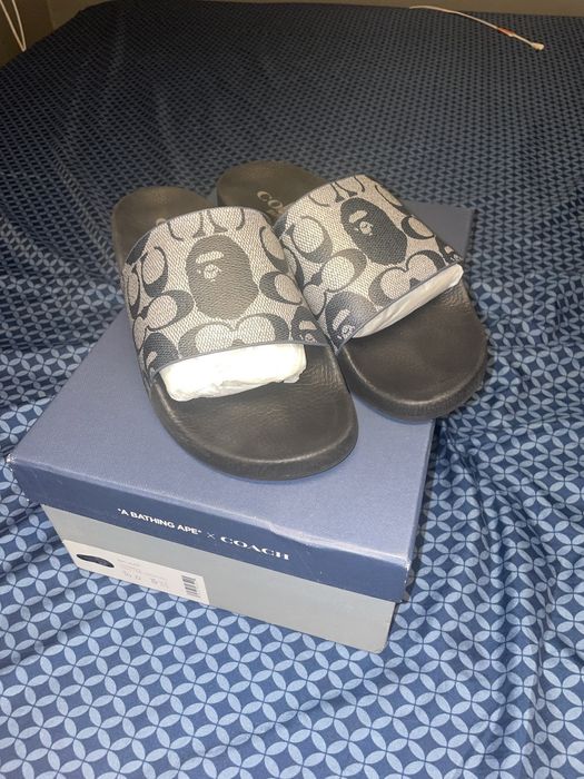 Bape Bape x Coach Slides Sz 10 | Grailed