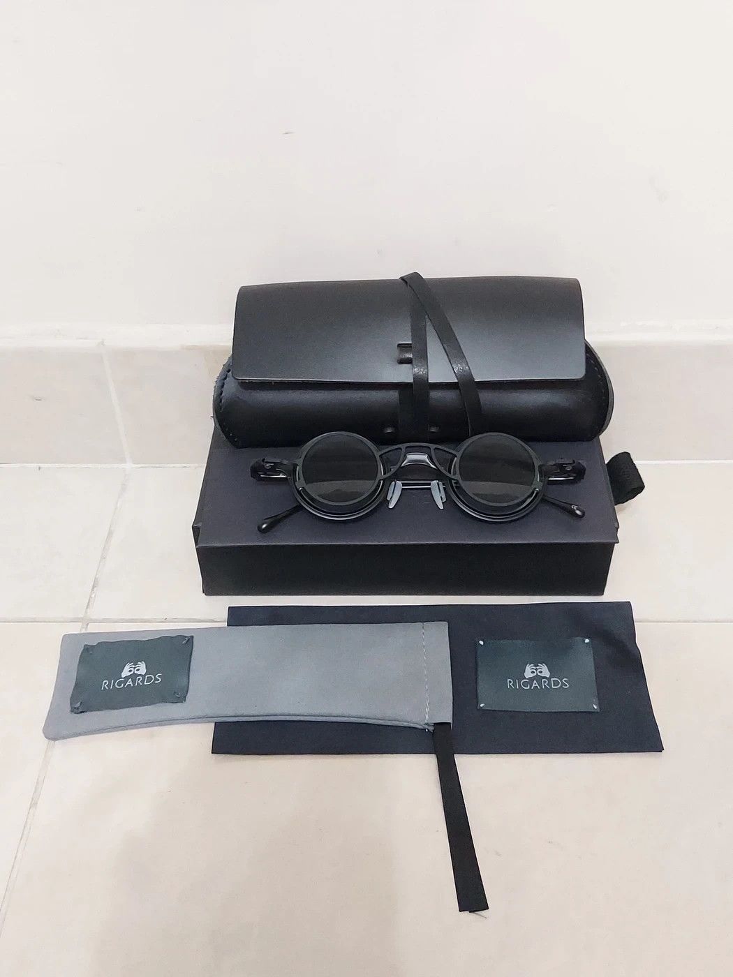 Rigards × Ziggy Chen RG1911TI Mad Scientists Black Titanium Sunglasses | Grailed