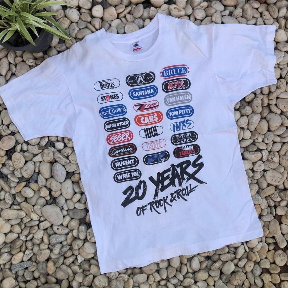 Band Tees × Streetwear × Vintage Vintage WRIF 101 radio rock 90s t ...