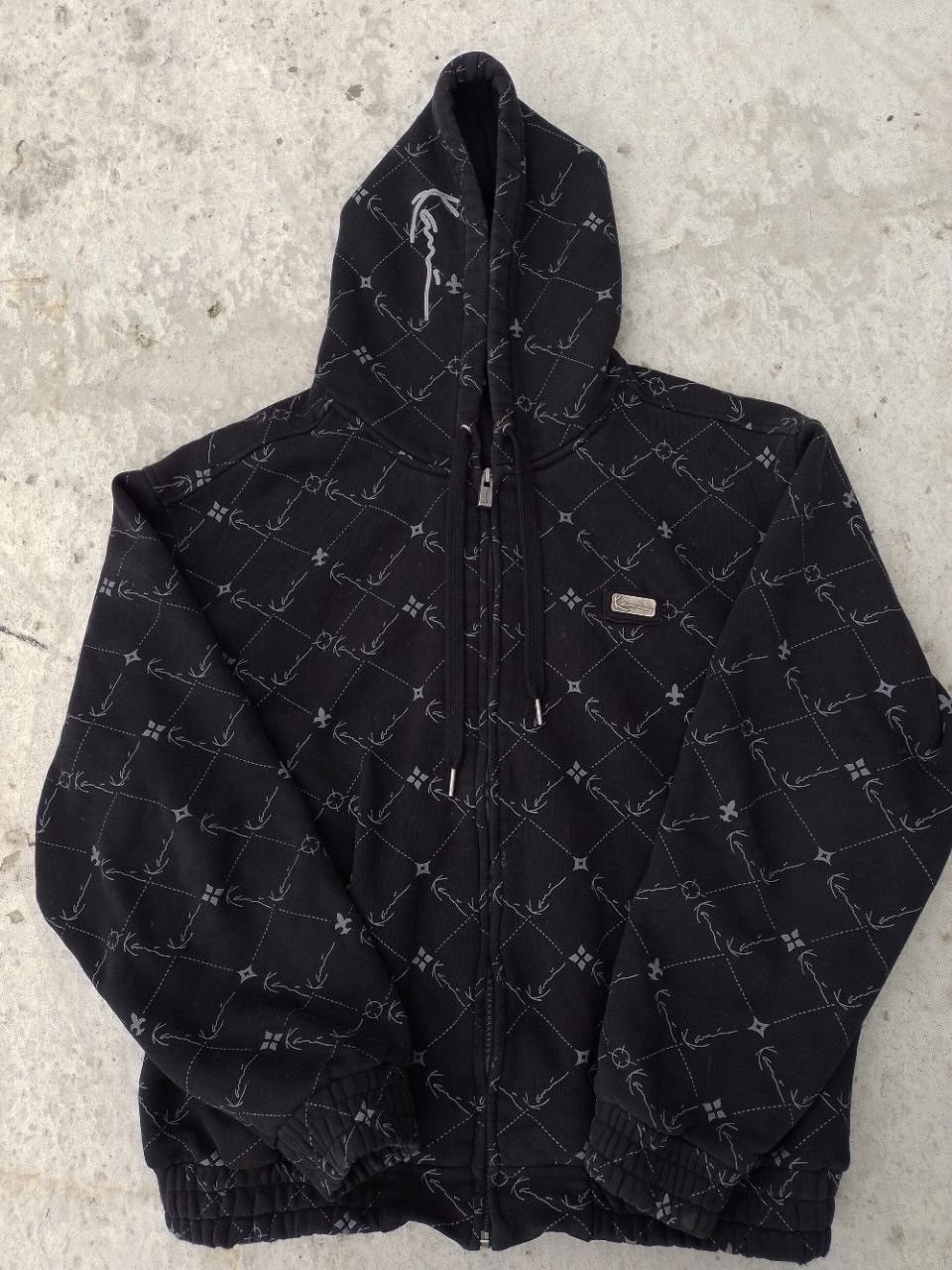 Karl Kani × Vintage Vintage Monogram Karl Kani Zip Hoodie | Grailed