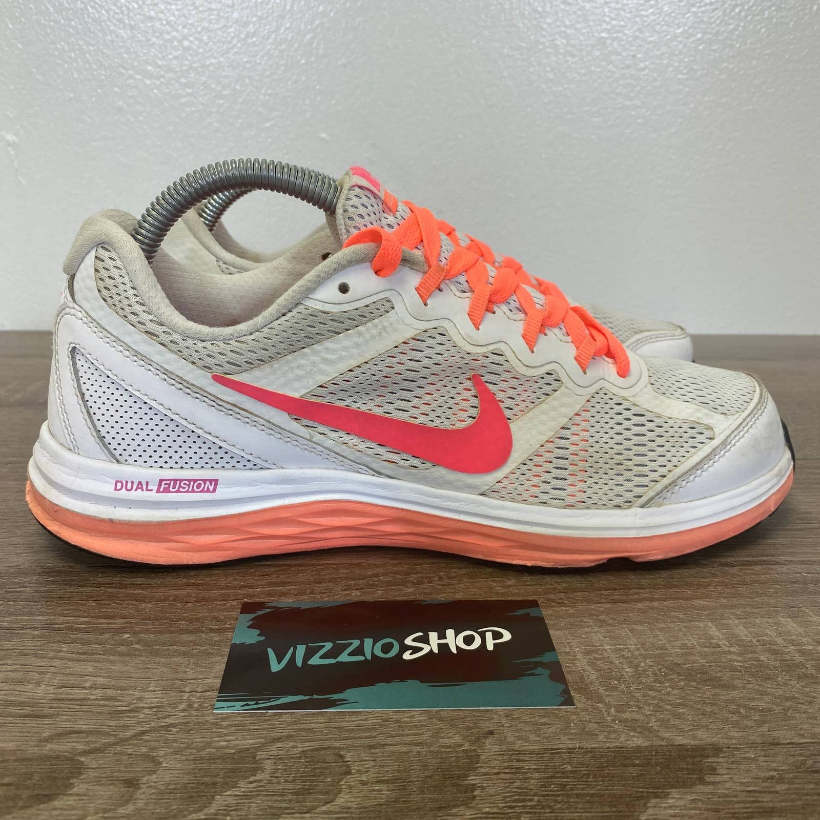Nike Nike Dual Fusion Run 3 Grey Pink Running Shoes 653594-100 | Grailed