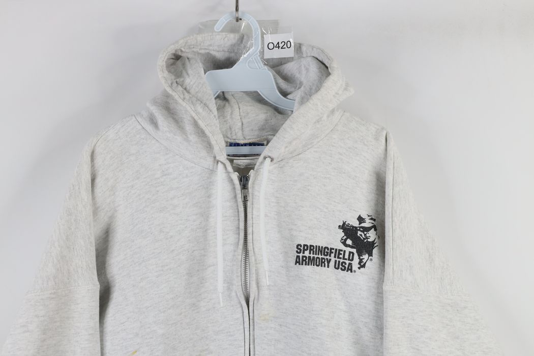 Vintage Vintage 90s Springfield Armory Full Zip Hoodie Sweatshirt | Grailed