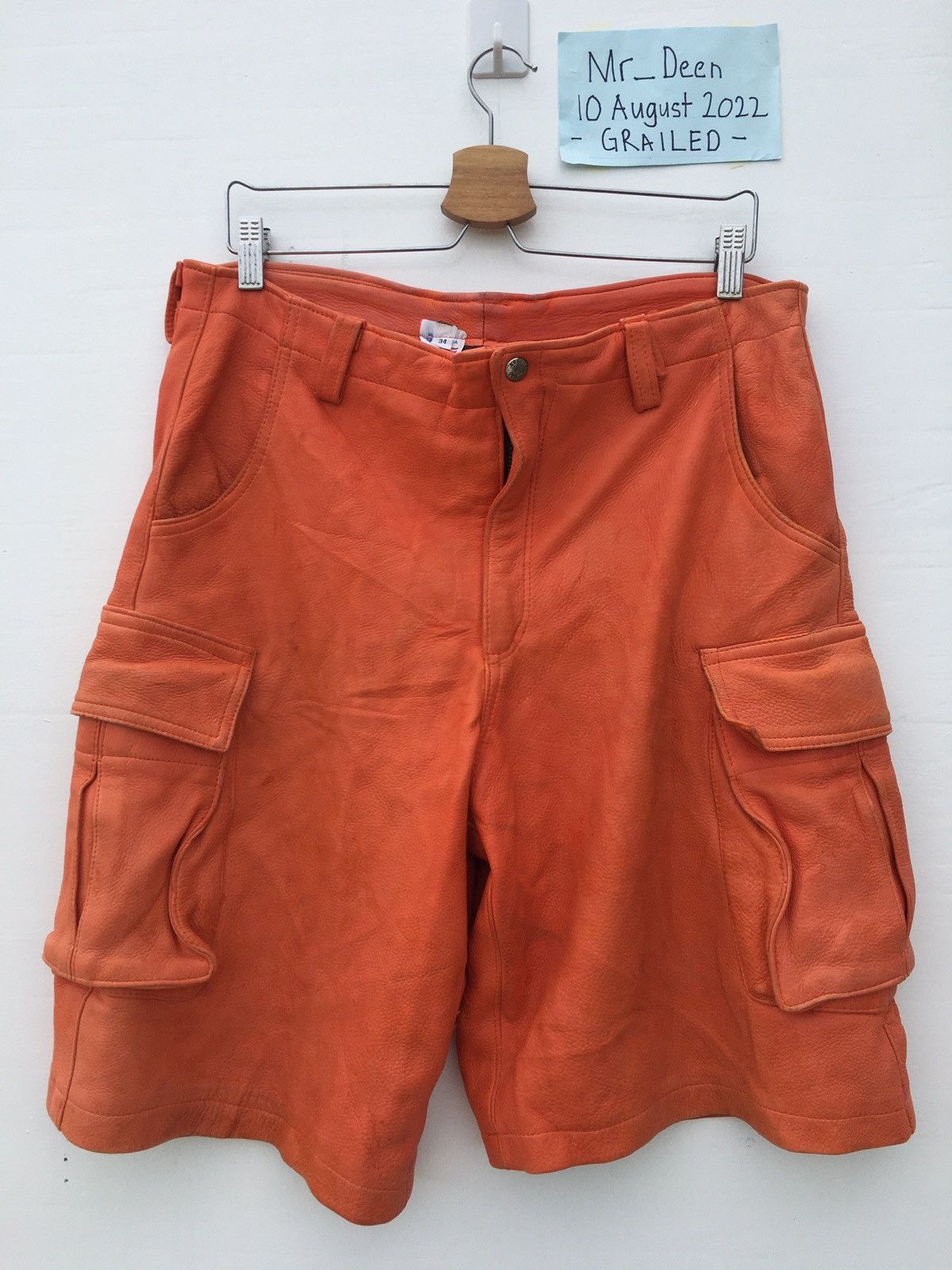 Leather × Vintage Rare Vintage 1970s Leather TALON" ZIPPER Short Pants ...