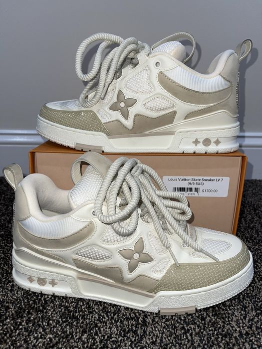 Louis Vuitton Louis Vuitton LV Skate Rope Beige Trainer Sneakers | Grailed