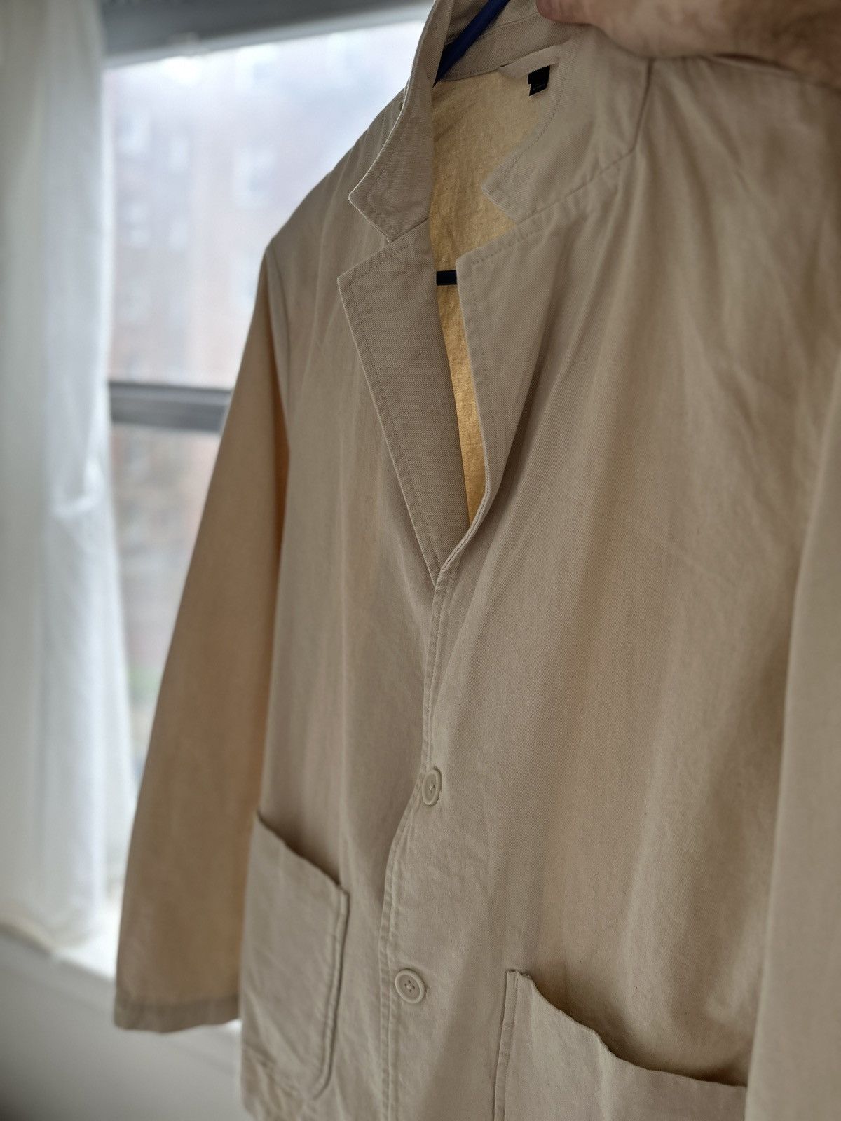 Muji Beige canvas jacket | Grailed