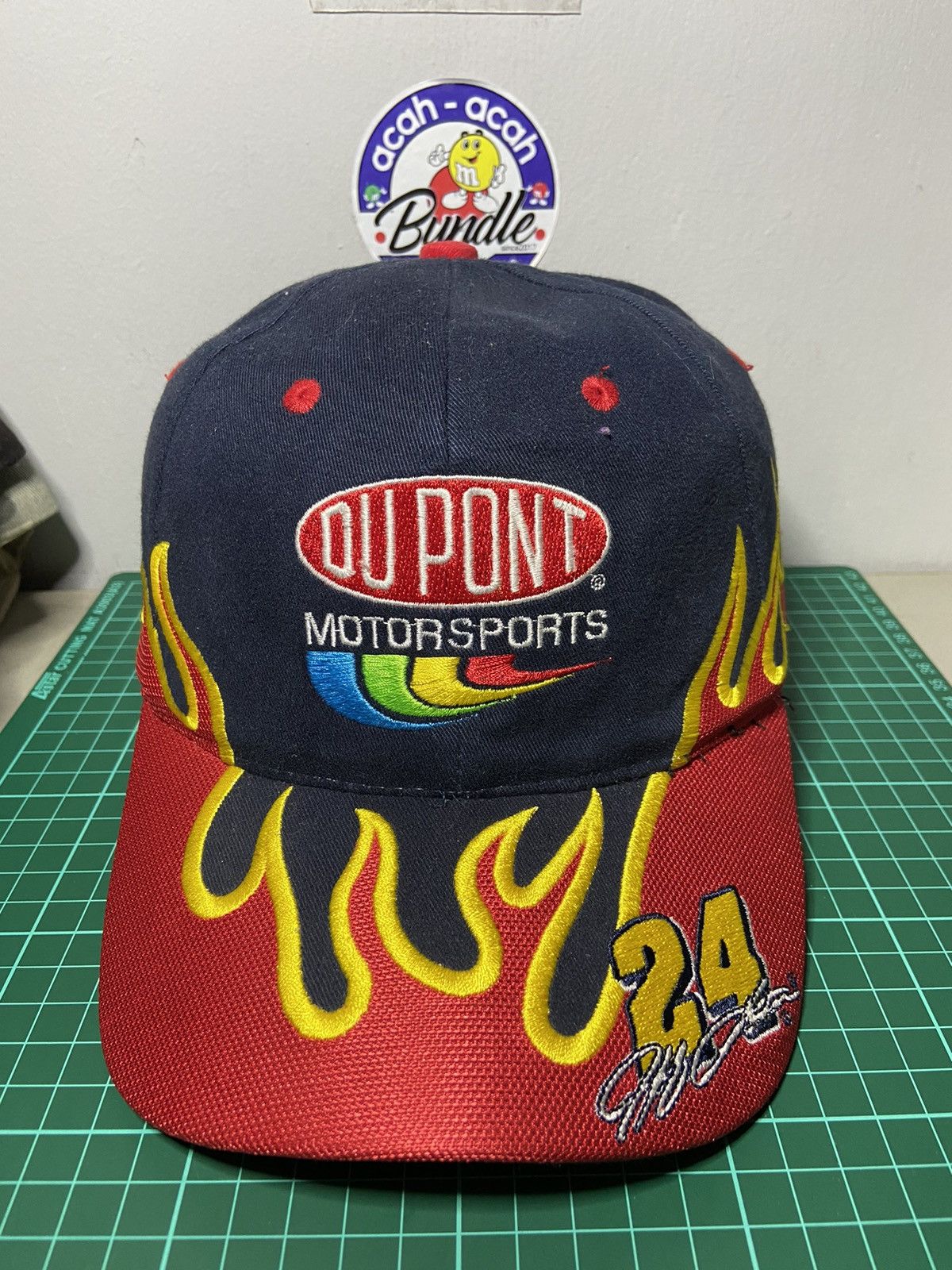 NASCAR × Vintage NASCAR DU PONT 24 FLAME HAT | Grailed