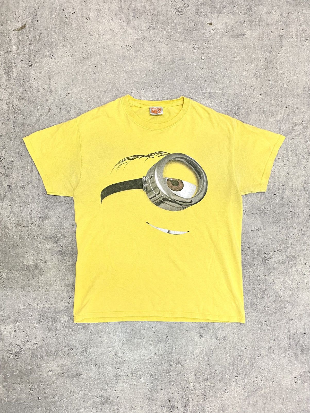 Streetwear × Vintage 🚨GRAIL Minion Tee Washed Black Y2K T Shirt Black ...