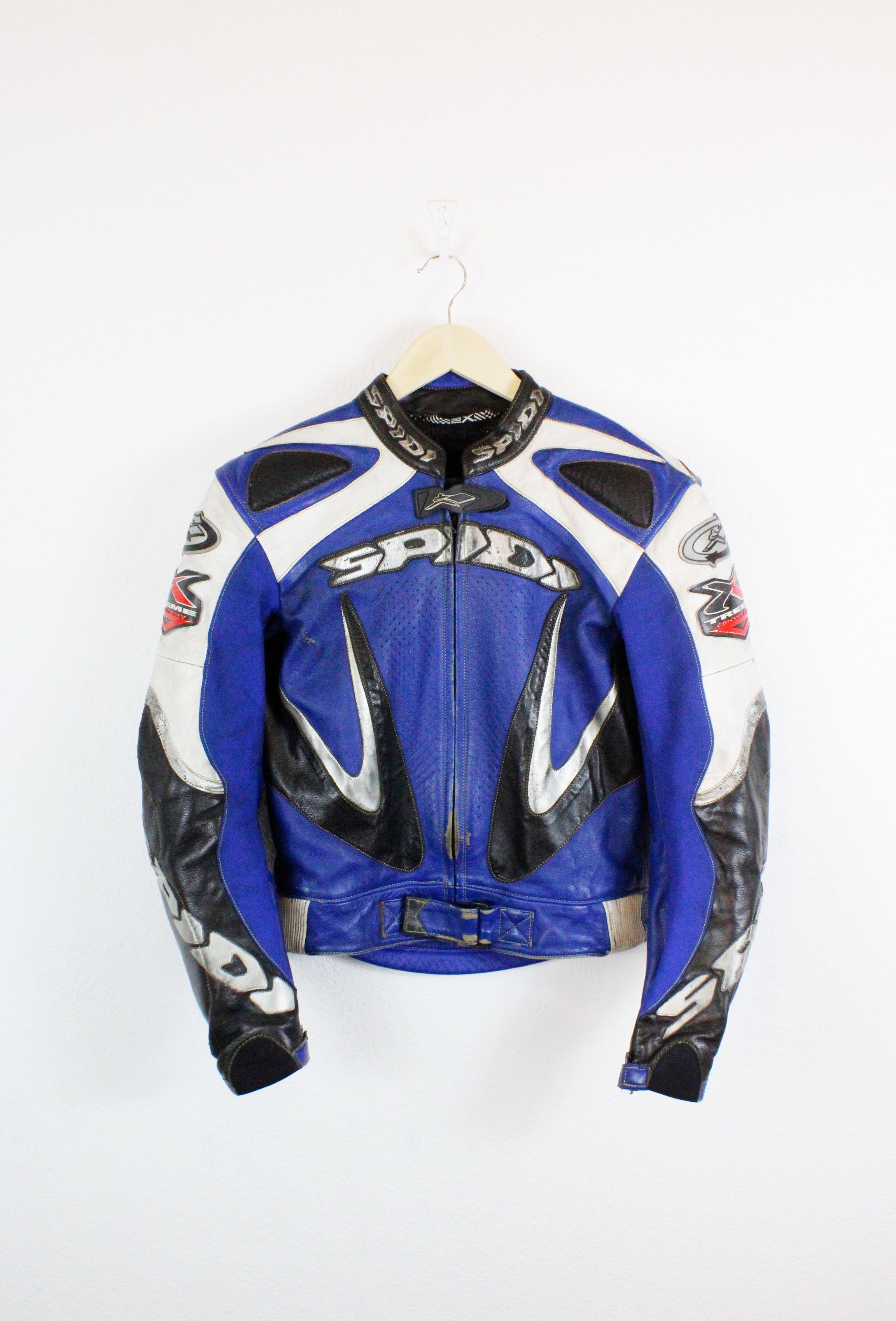 Other Vintage Spidi Racing Team Motorcycle Biker Leather Jacket 46 ...