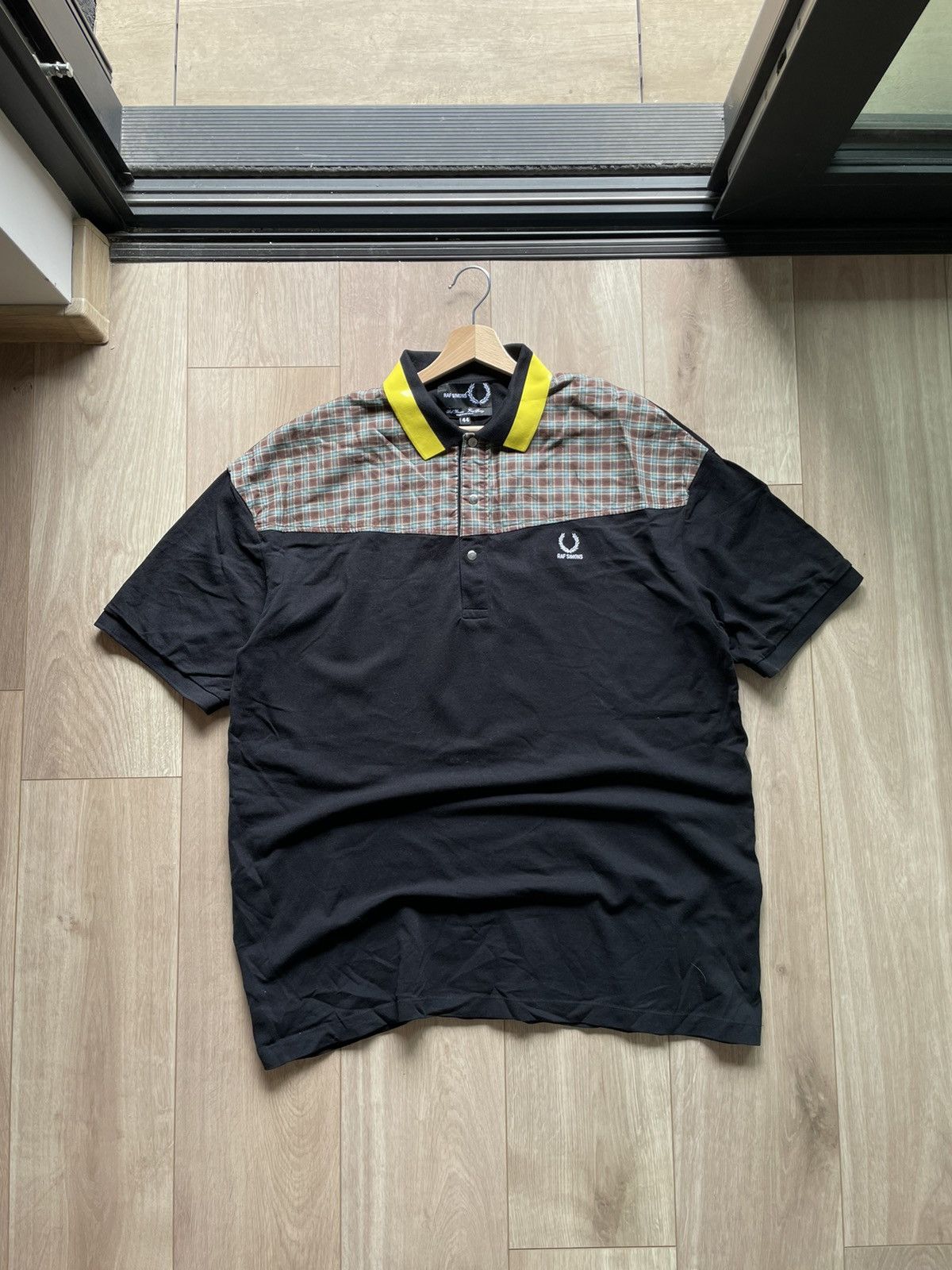 Fred Perry × Raf Simons Fred Perry Raf Simons Check Yoke Oversized Poli | Grailed