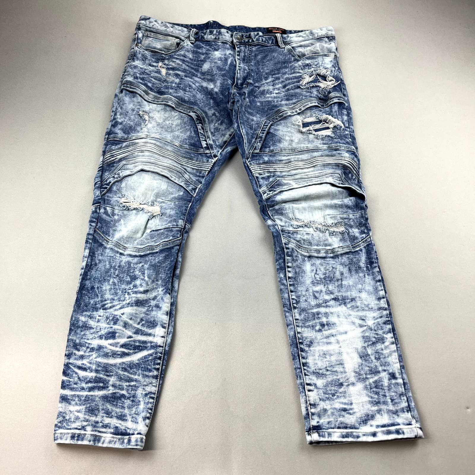 Smoke Rise Smoke Rise Jeans Mens 44x32 Blue Denim Slim Fit Acid Wash ...