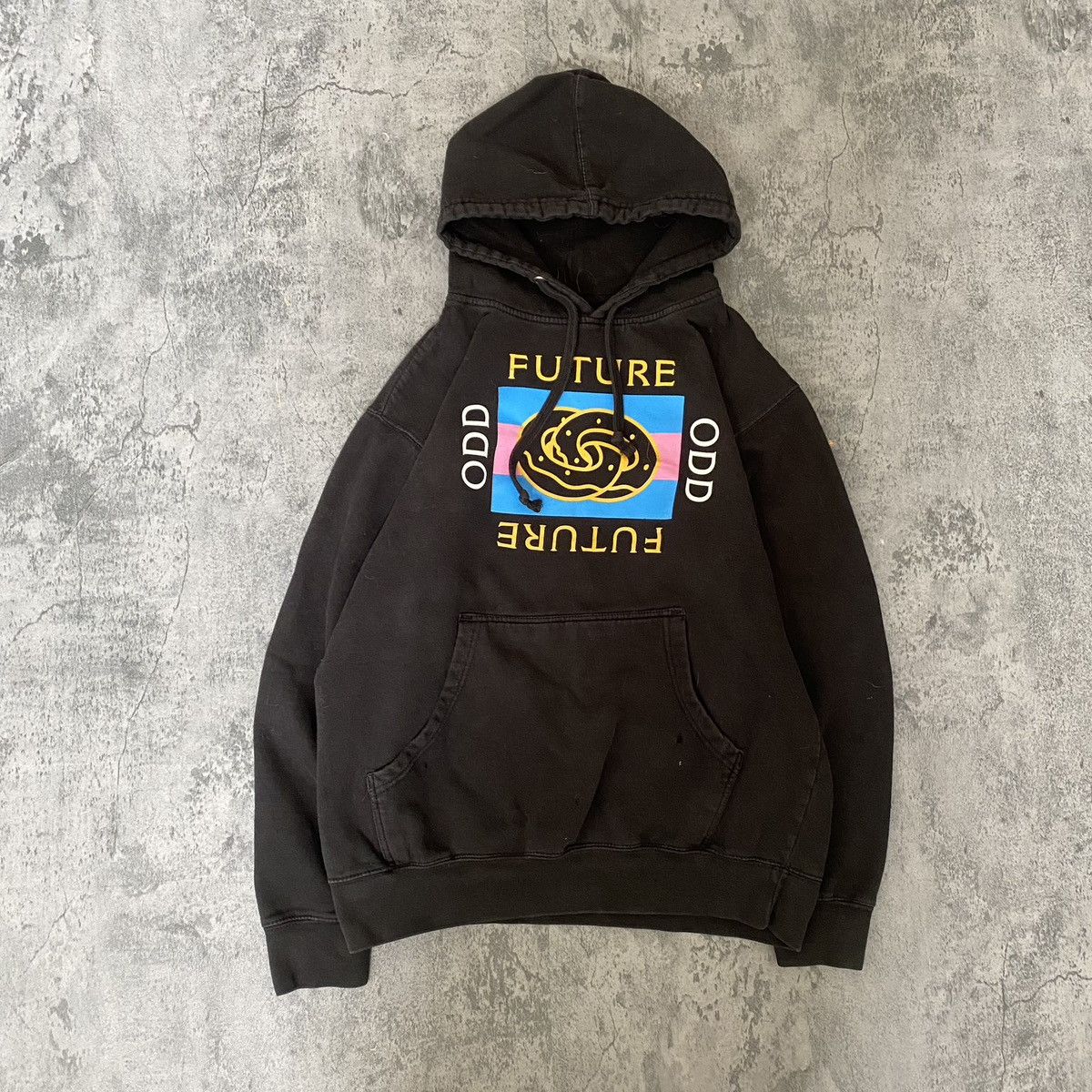 Odd Future y2k Odd Future Gucci Donut Logo Black Hoodie Size Medium ...
