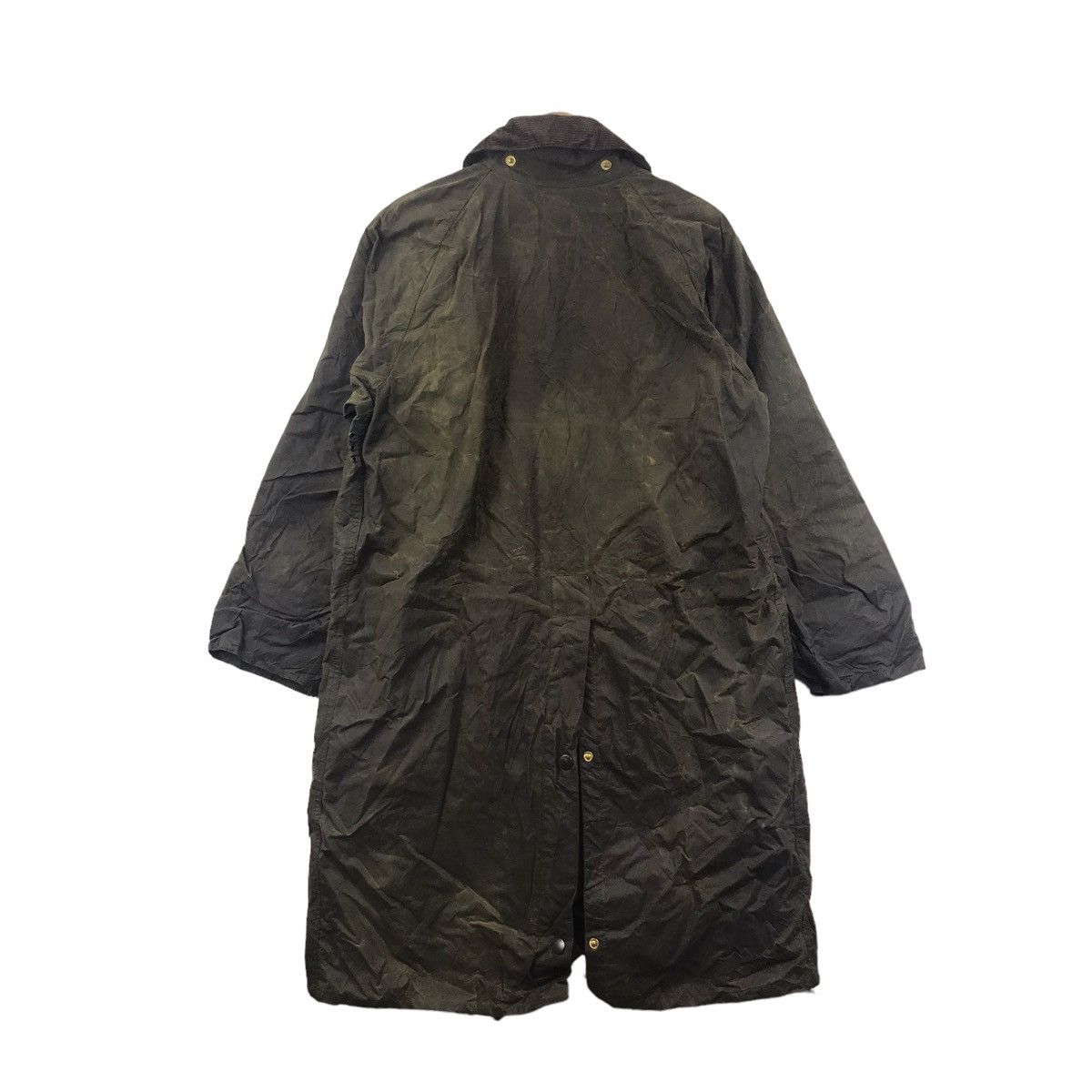 Barbour Vintage BARBOUR BEAUFORT Green Wax Overcoat Parka | Grailed