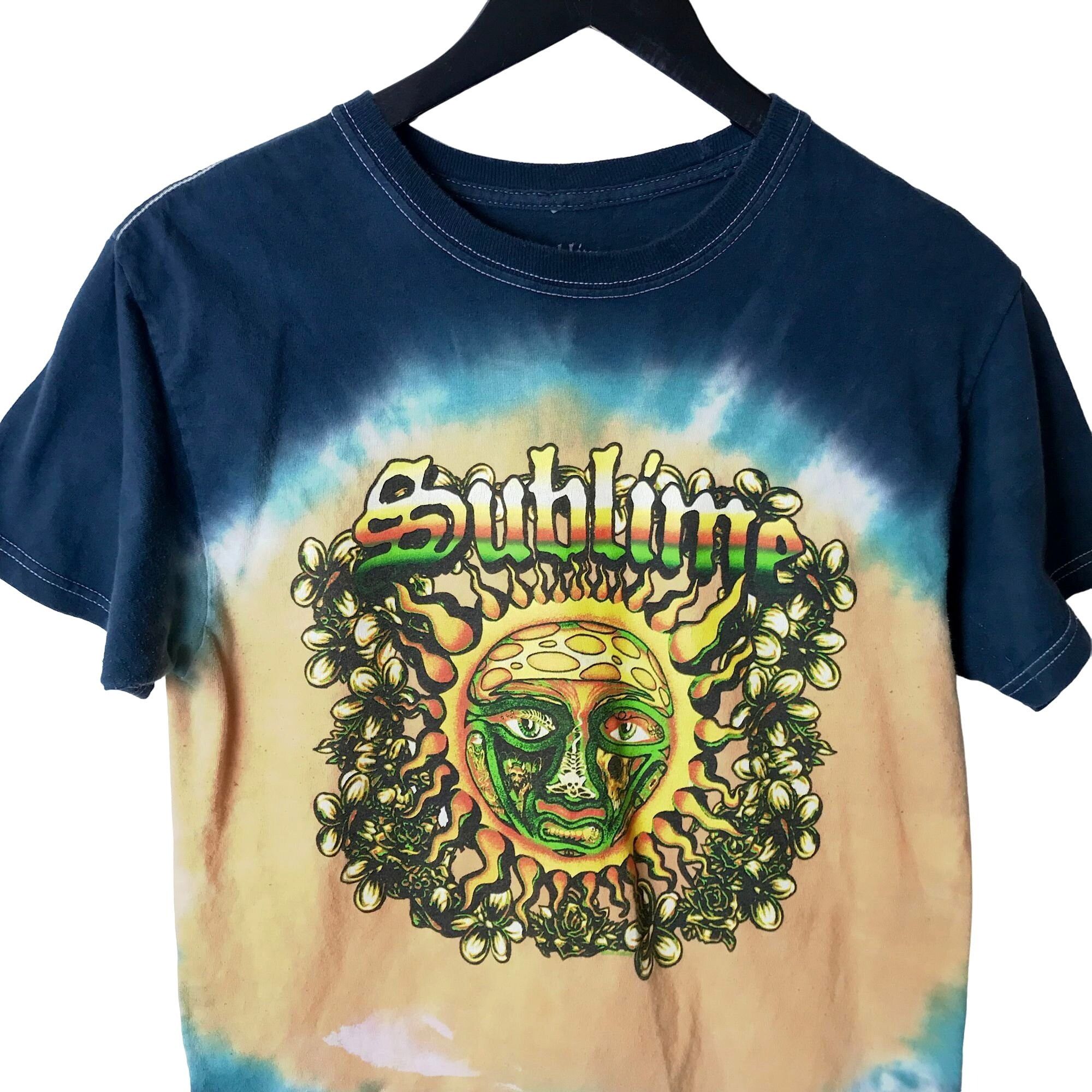 Urban Outfitters Sublime T Shirt Sun Flowers Tie Dye Music Graphic Tee ...