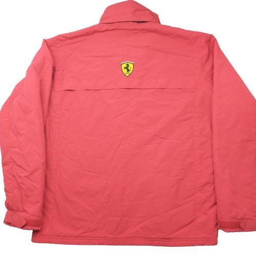 Ferrari Ferrari Mens Red Fleece Lined Zip Racing Jacket Windbreaker ...