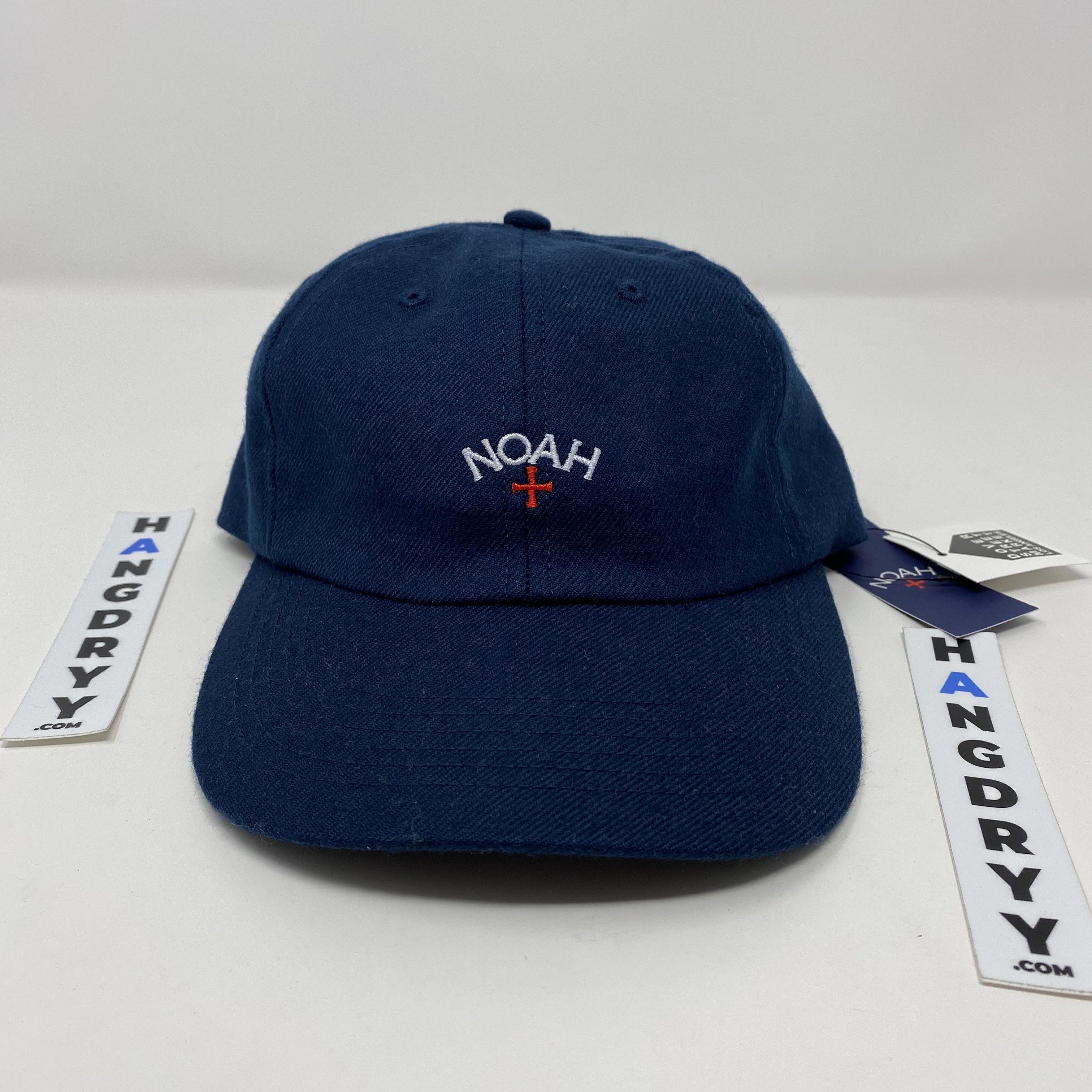 Noah Wool Core Logo 6-Panel Navy | Grailed