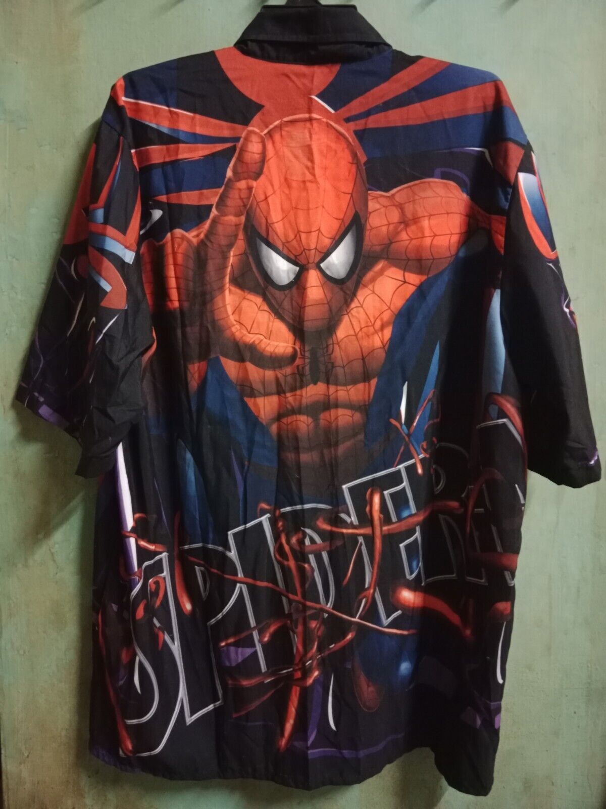 Marvel Comics JH Design Marvel Spider-Man Full Print Shirt Size XL ...