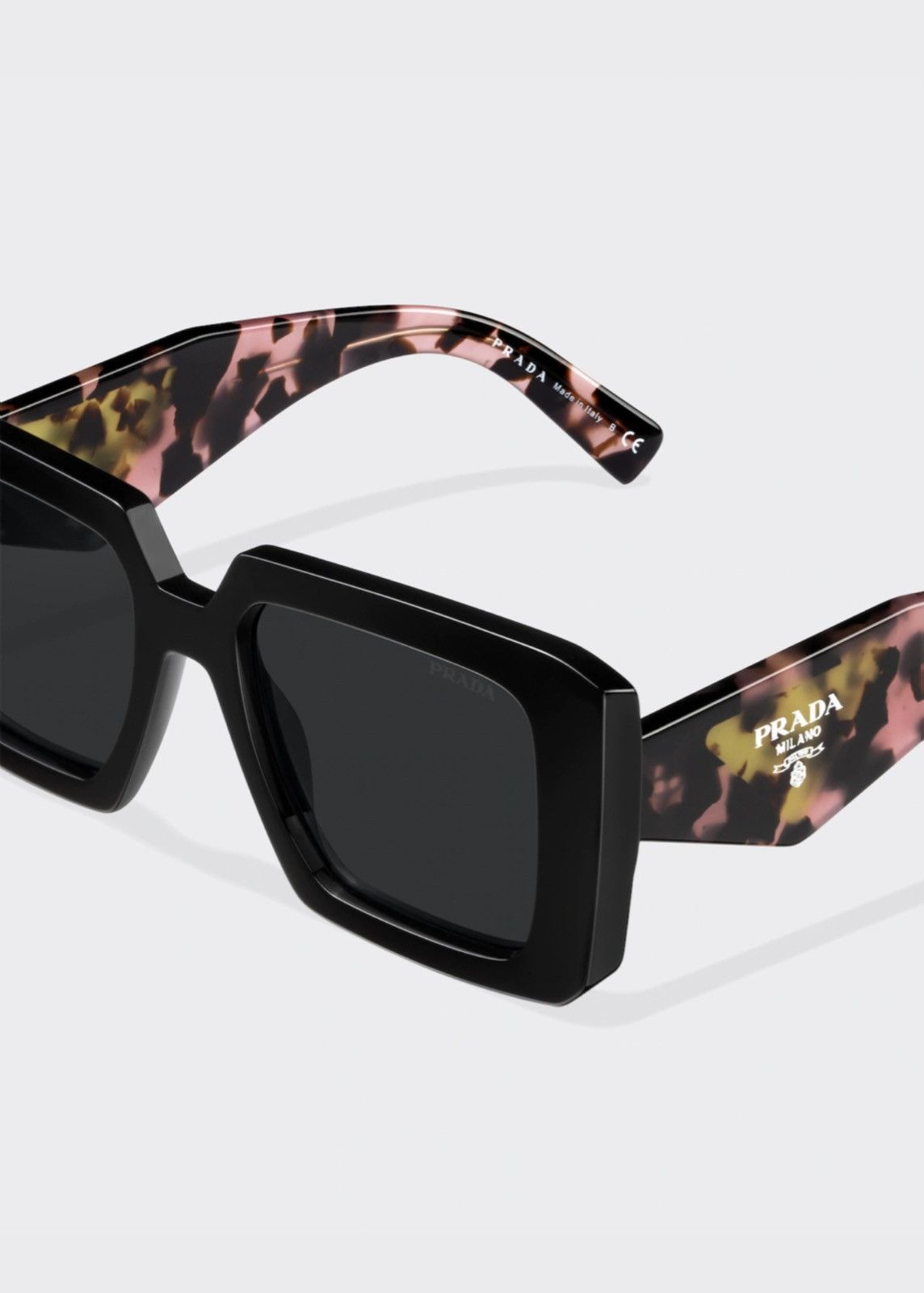 Vintage PRADA 2023 Symbole Square Sunglasses SPR 23Y | Grailed