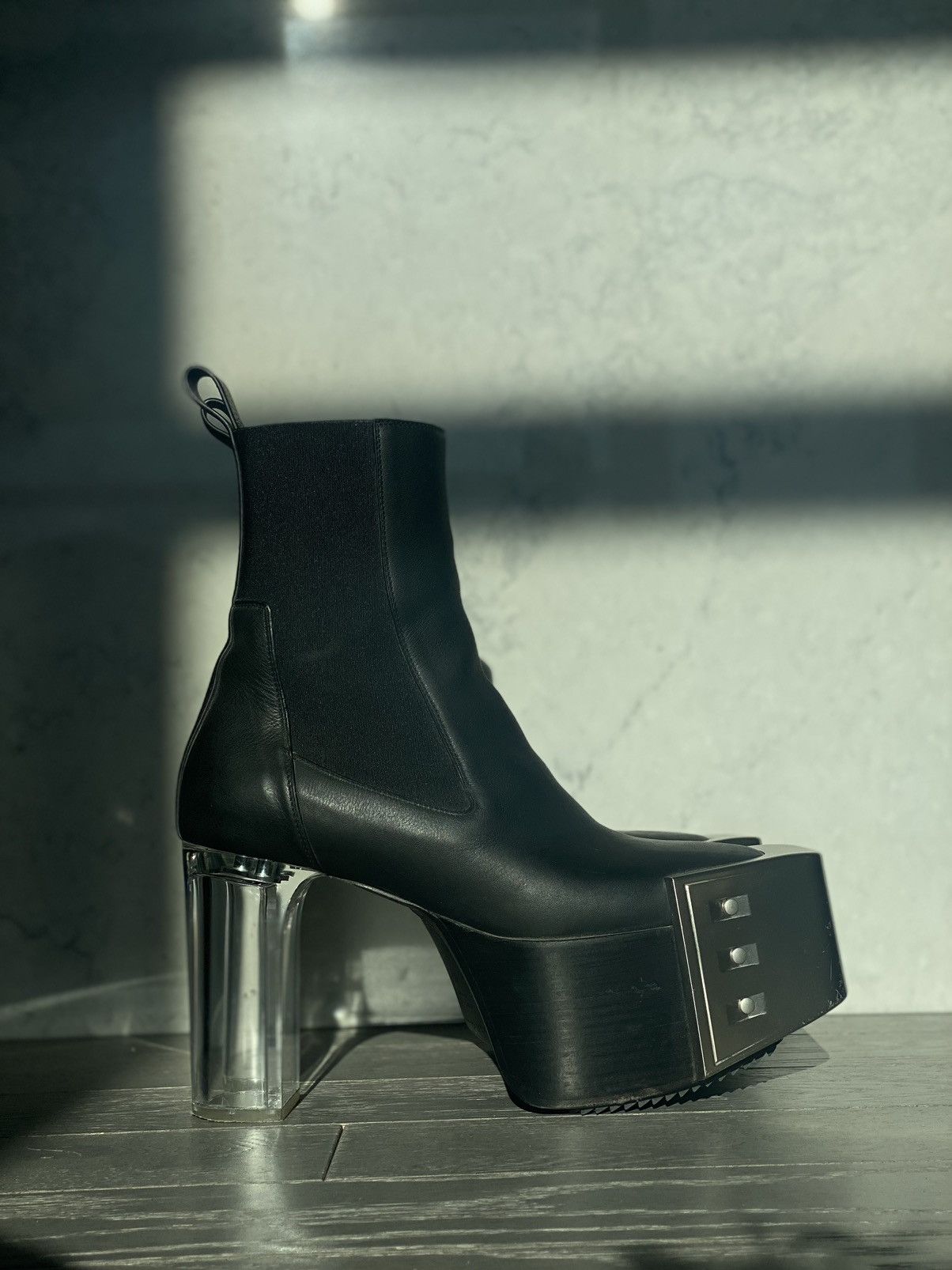 Rick Owens SS21 “PHLEGETHON” Bevel Kiss heels | Grailed