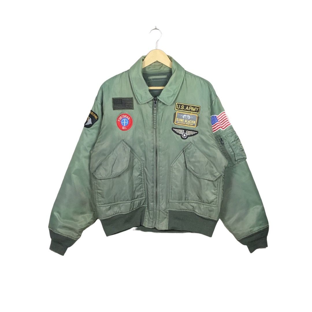 Usmc Vintage 90s US ARMY Bomber Jacket Military | Grailed
