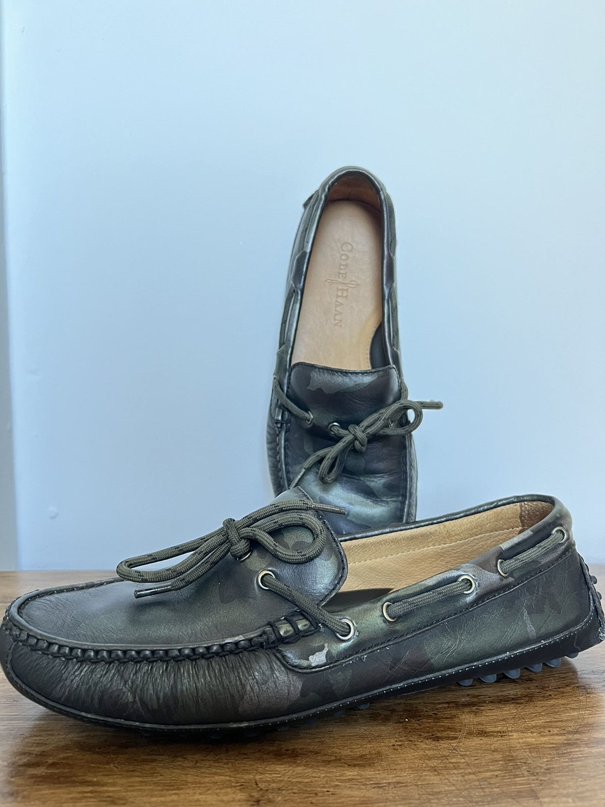 Cole Haan Cole Hawk camouflage moccasin driver | Grailed