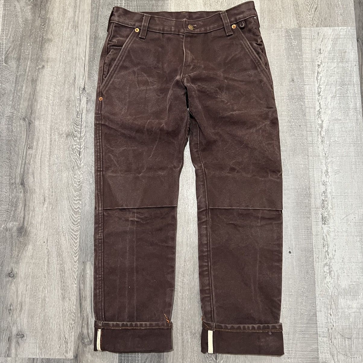 Rare Ciano Farmer HEAVY Double Knee Canvas Selvedge USA Pants | Grailed