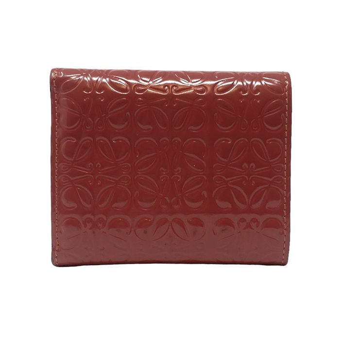 Loewe Loewe Repeat Red Anagram Embossed Wallet | Grailed