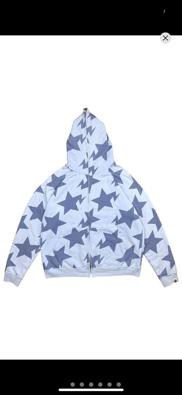 Bape Sta Pattern Full Zip Hoodie | Grailed