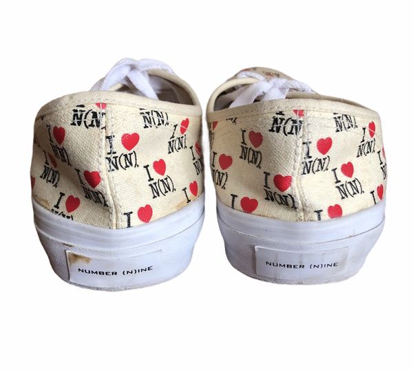 Number (N)ine Number (N)ine Vans "I love Number Nine" Sneakers | Grailed