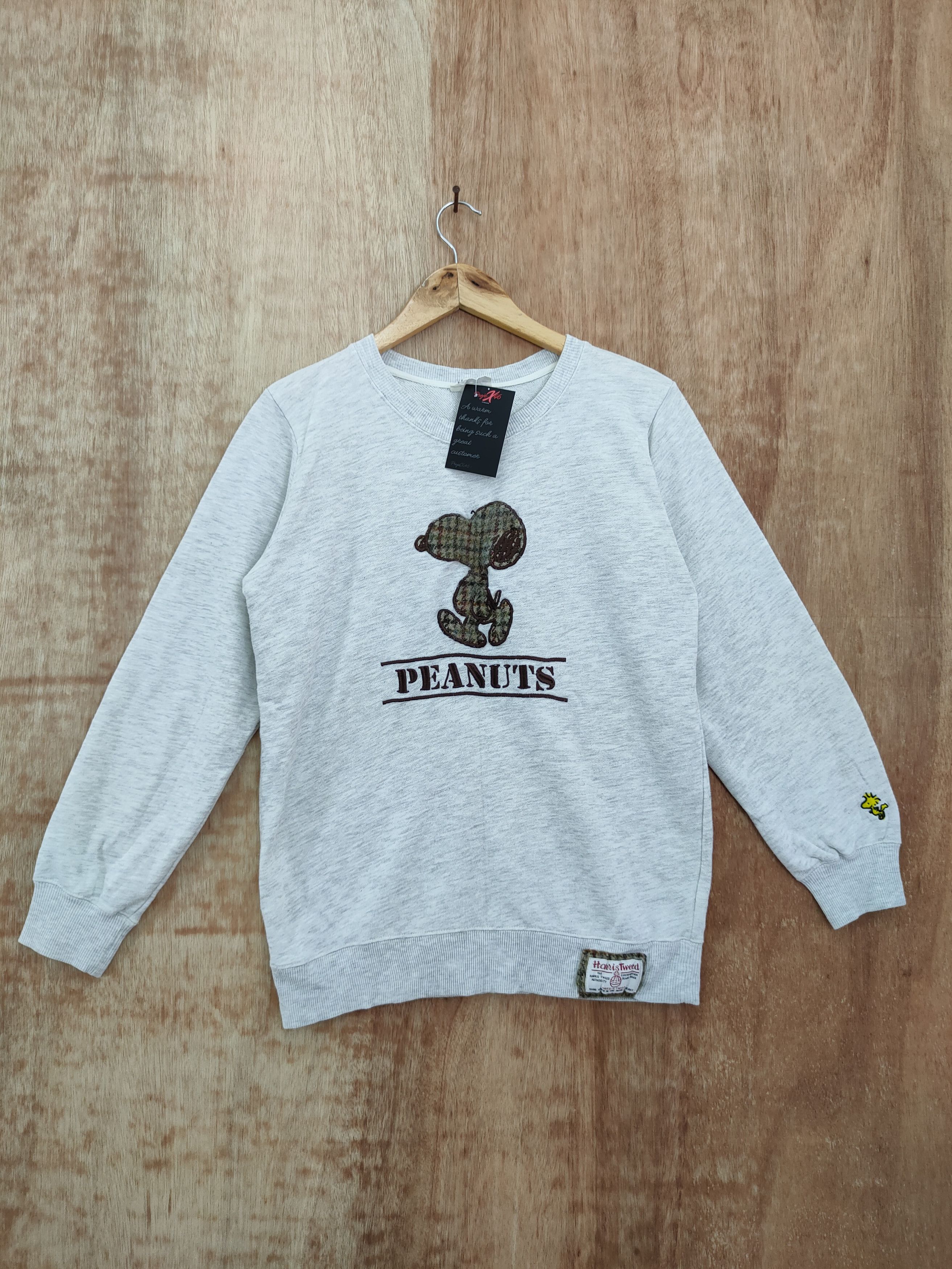 Harris Tweed Peanuts Snoopy X Harris Tweed sweatshirt vintage #46-068 ...