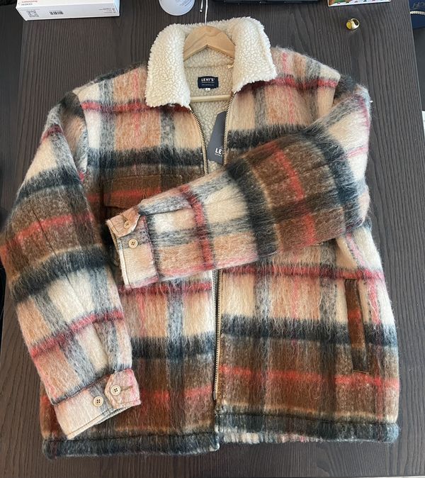 Levi's Made & Crafted Levis Made & Crafted: Brown Wool Sherpa Ranch ...