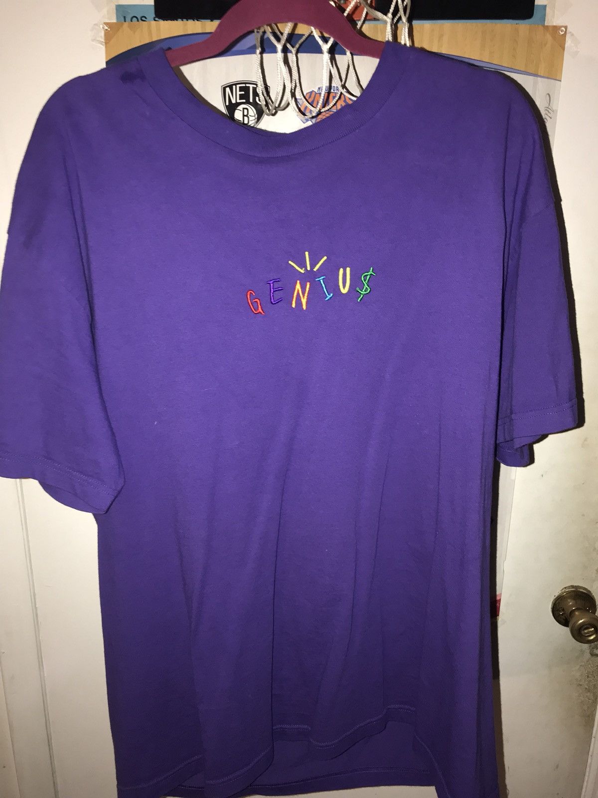 Genius Pieces purple genius tee | Grailed