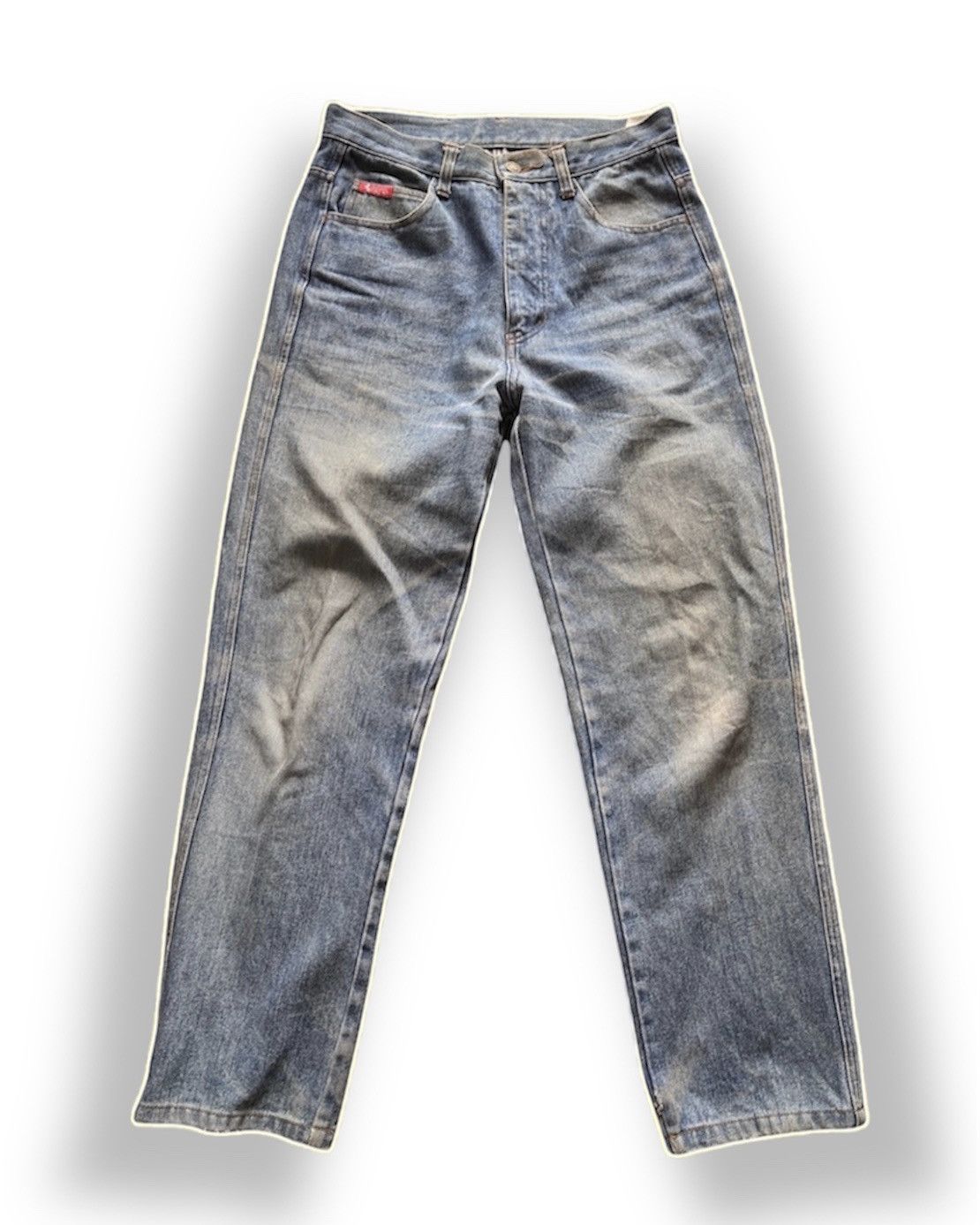 Ferrari × Vintage F1 RACING FERRARI MAGNETI MARELLI DENIM JEANS | Grailed