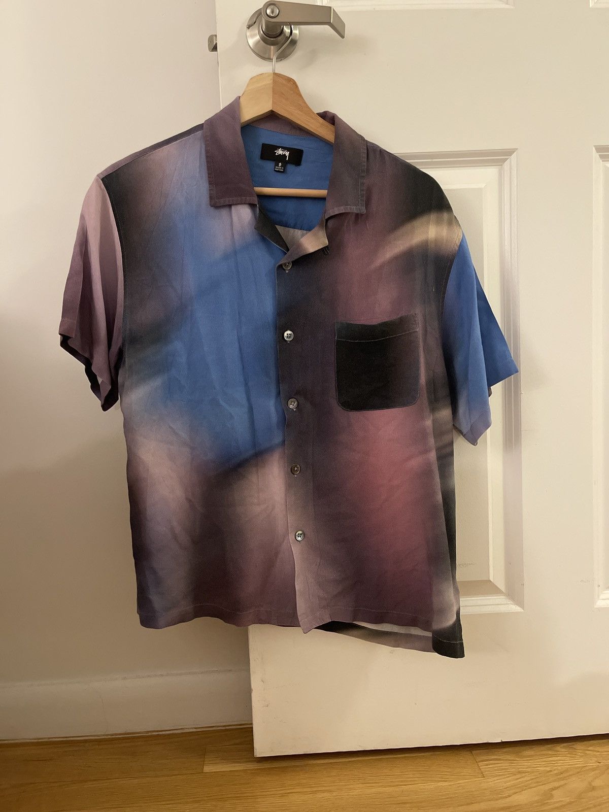 Stussy Stussy Motion Pattern Camp Collar Shirt | Grailed