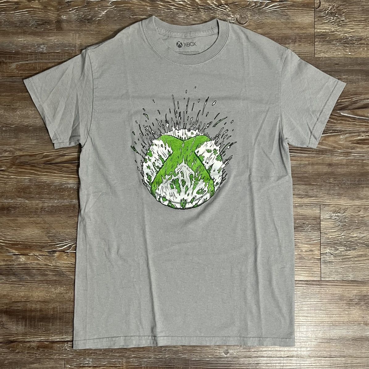 Vintage Xbox Microsoft Abstract Exploding Melting Logo T-Shirt | Grailed