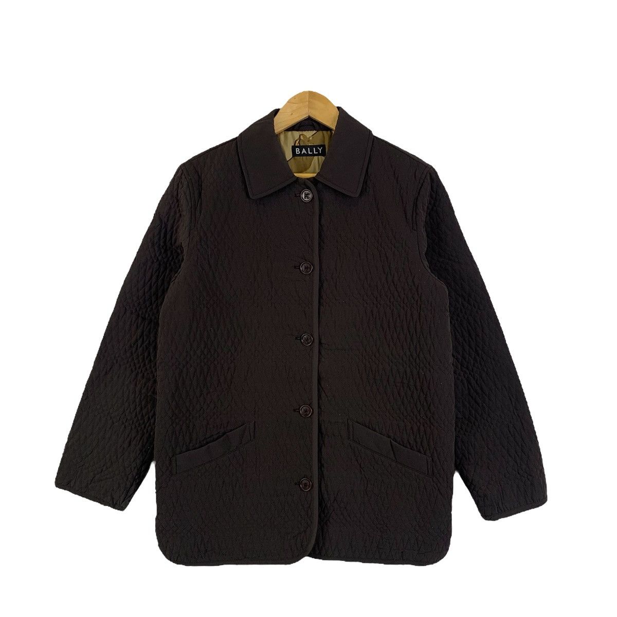 Vintage BALLY Swiss Luxury Fashion Design Full Button Quilted Jacket ...