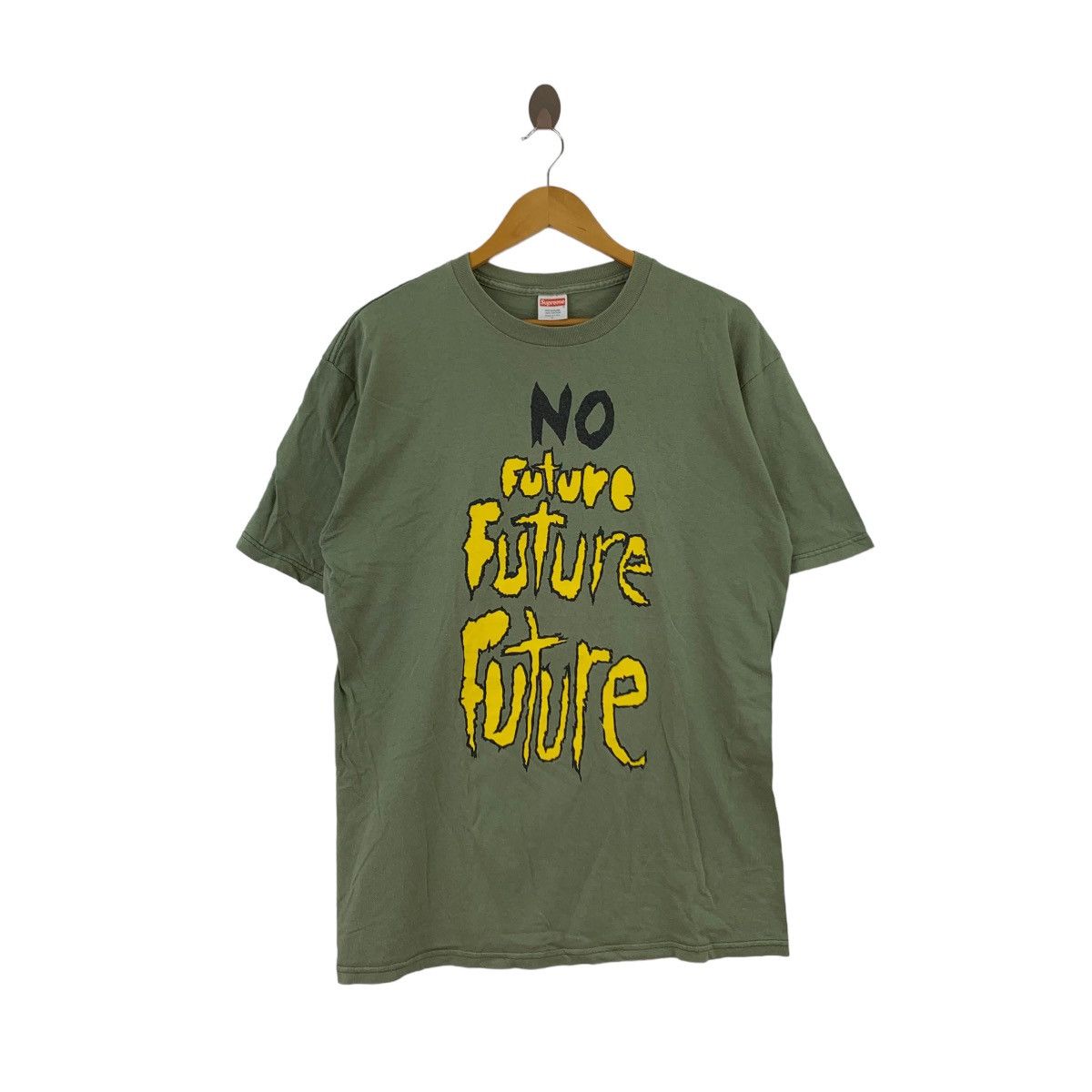 Supreme Vintage Supreme No Future Sex Pistols Big Print Green Grailed