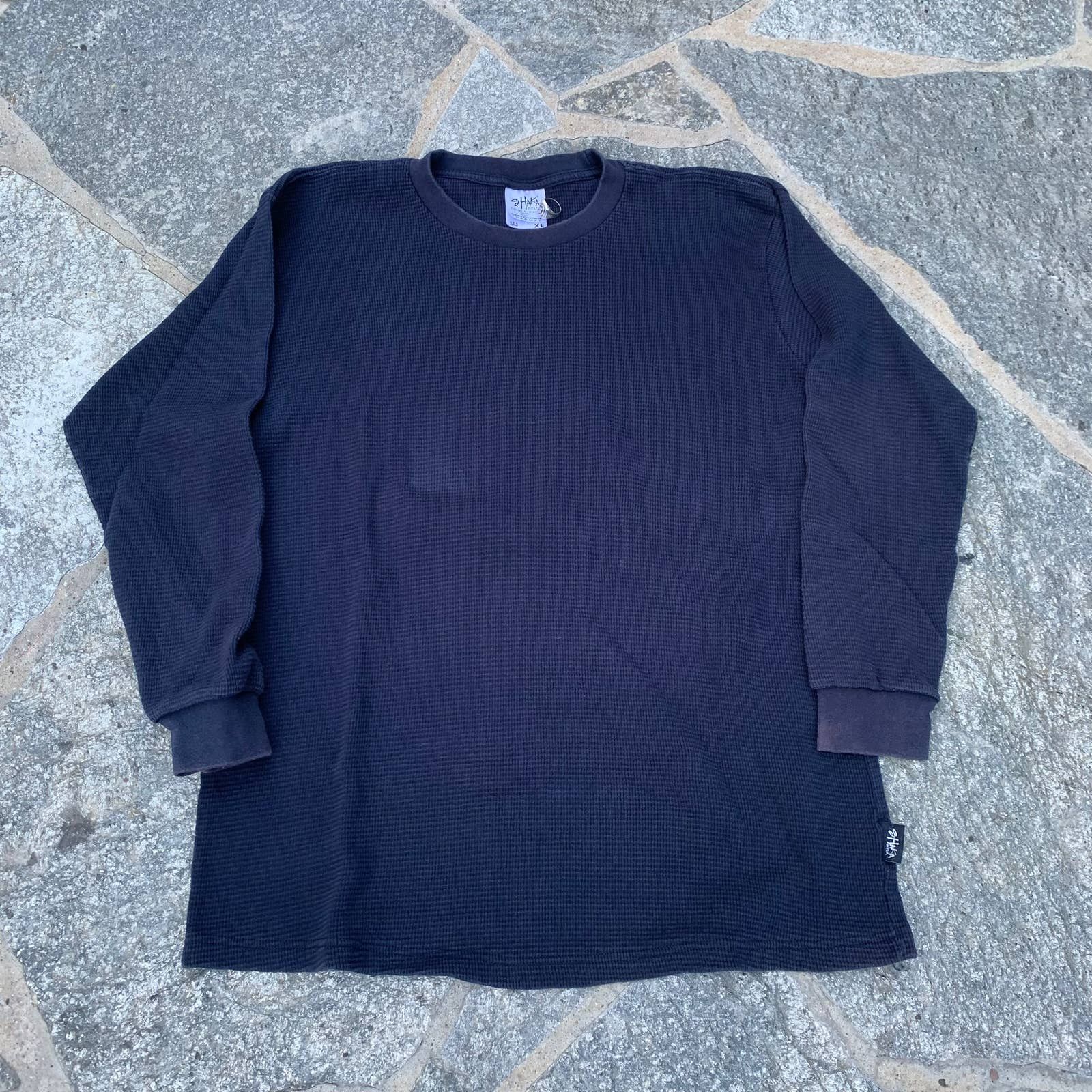 Vintage Shaka Heavyweight Thermal Waffle Knit Shirt | Grailed