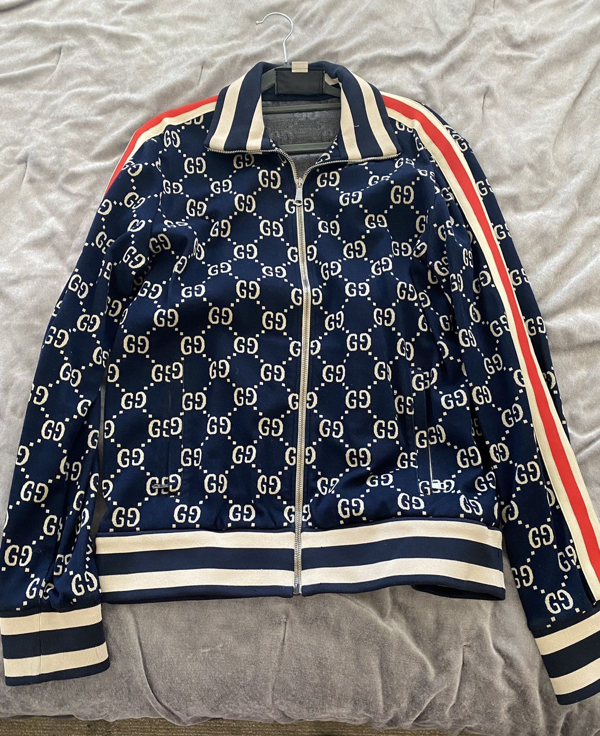 Gucci Gucci jacquard cotton tracksuit jacket | Grailed