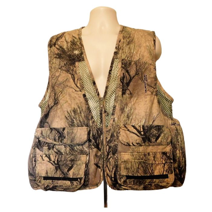 Cabelas Cabela's Outdoor Gear Open Country Hunting Vest L Camo Woods ...