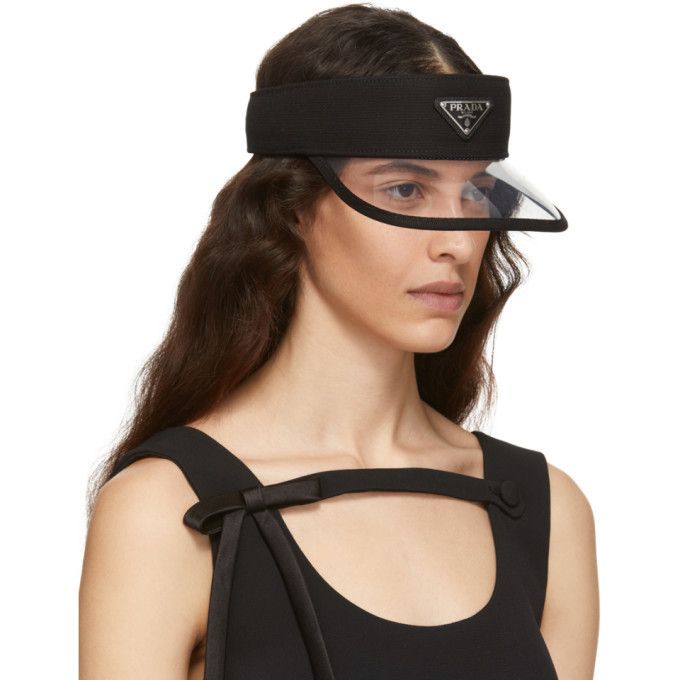 Prada Prada Black PVC Visor | Grailed