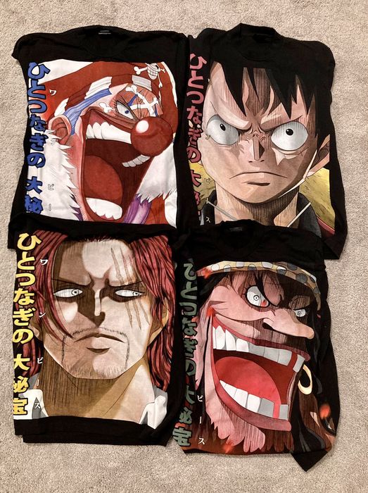 Japanese Brand Skaars One Piece bootleg shirts complete set | Grailed